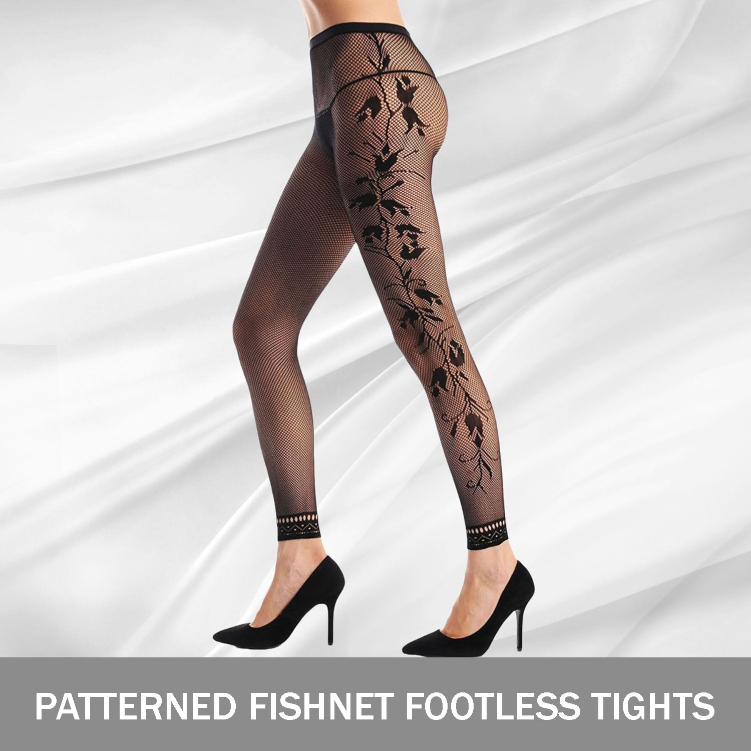 Shop Fashionable Patterned Fishnet Footless Tights – Simply Joshimo