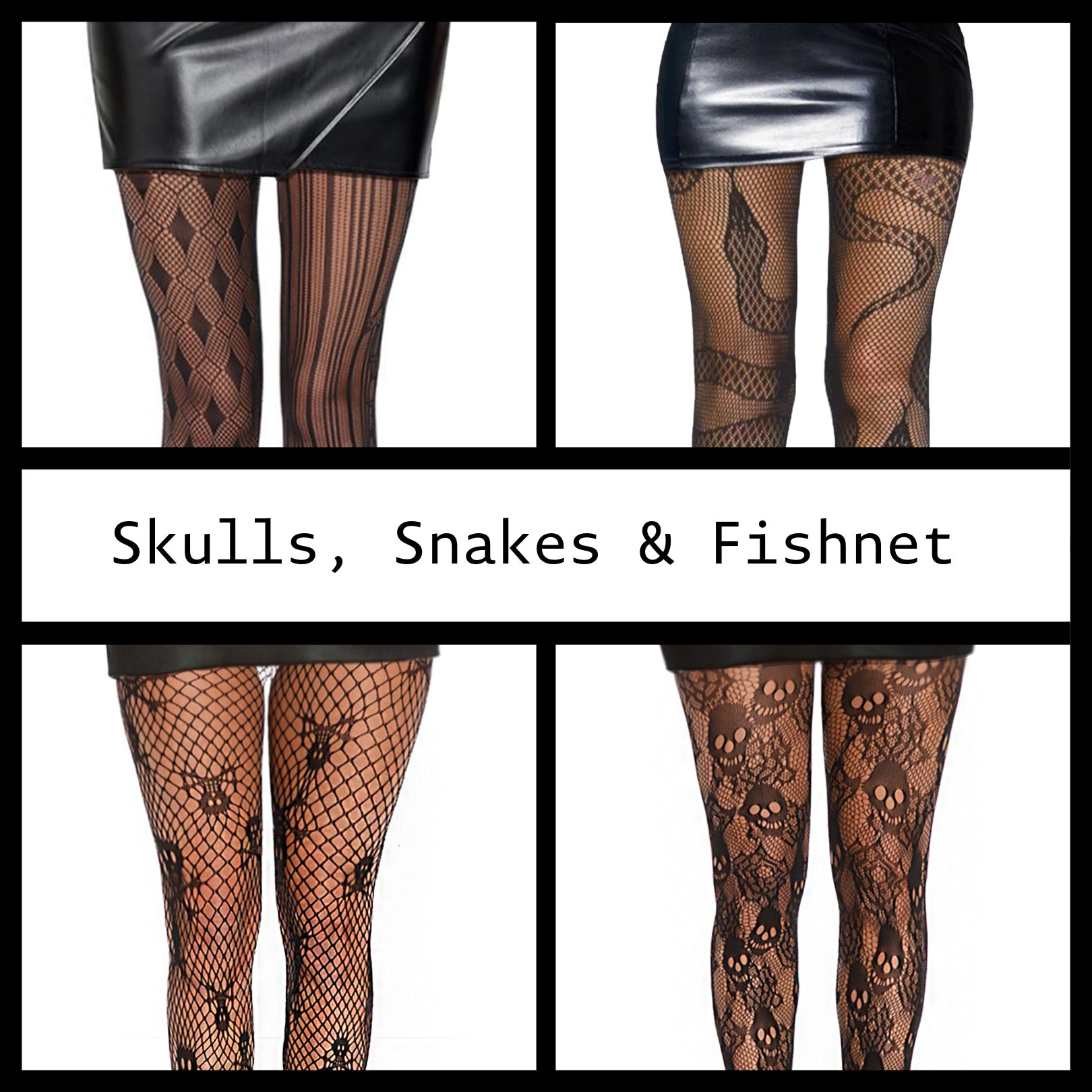Skulls, Snakes & Fishnet Fashion | Gothic Tights Style Guide – Simply ...