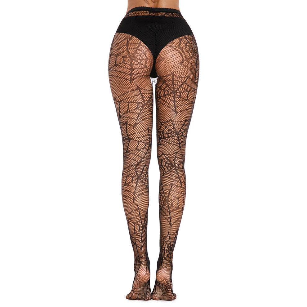 Women's Black Spider Web Fishnet Tights - Simply Joshimo – Simply Joshimo