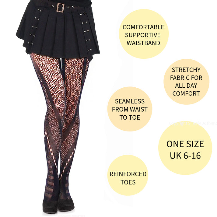 Order Multi-Patterned Fishnet Fashion Tights – Simply Joshimo